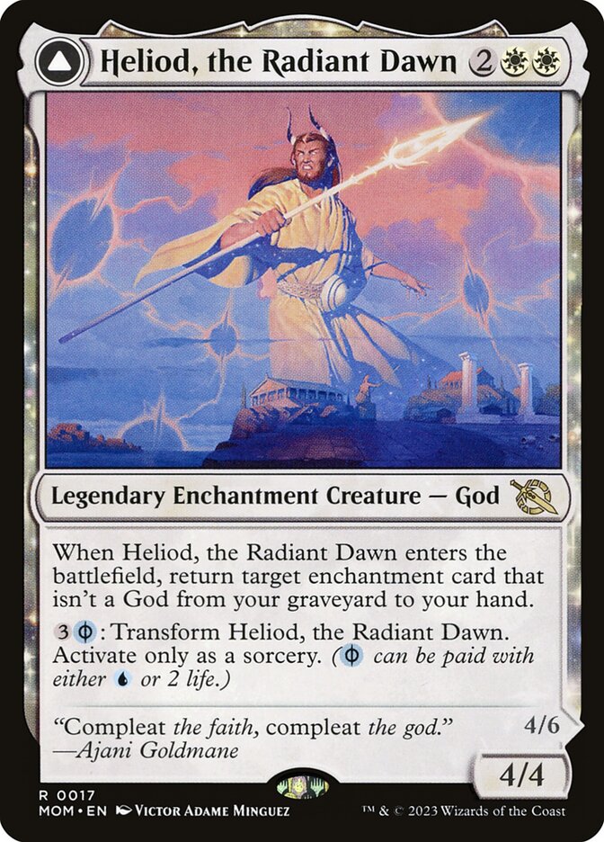 Heliod, the Radiant Dawn // Heliod, the Warped Eclipse – Moon MTG